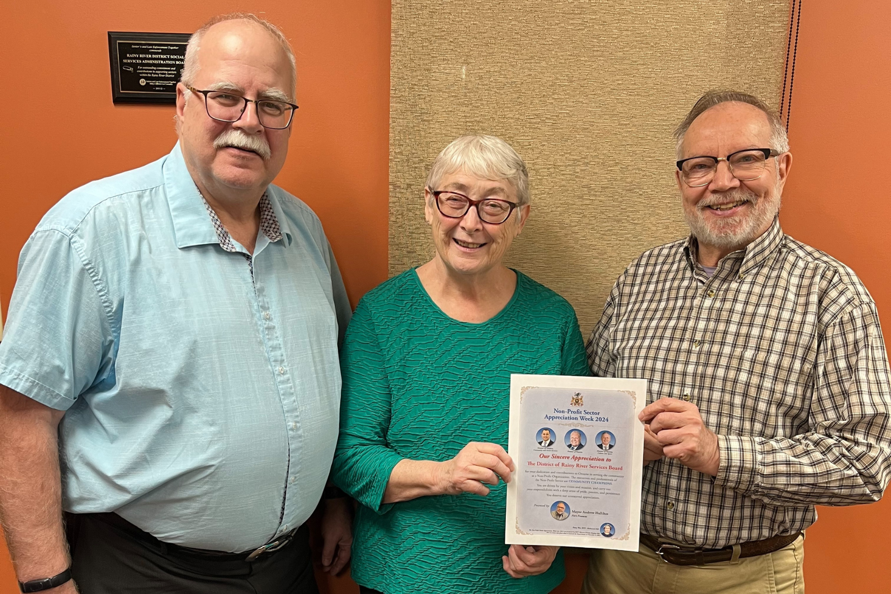 DRRSB Recognized During Non-Profit Sector Appreciation Week - RRDSSAB